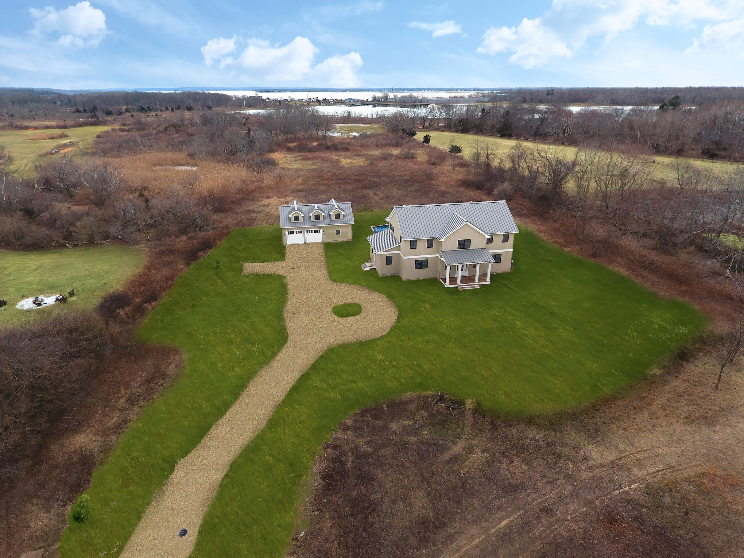 Modern $2.75 Million Farmhouse on Bucolic Six Acres in Greenport Nears ...