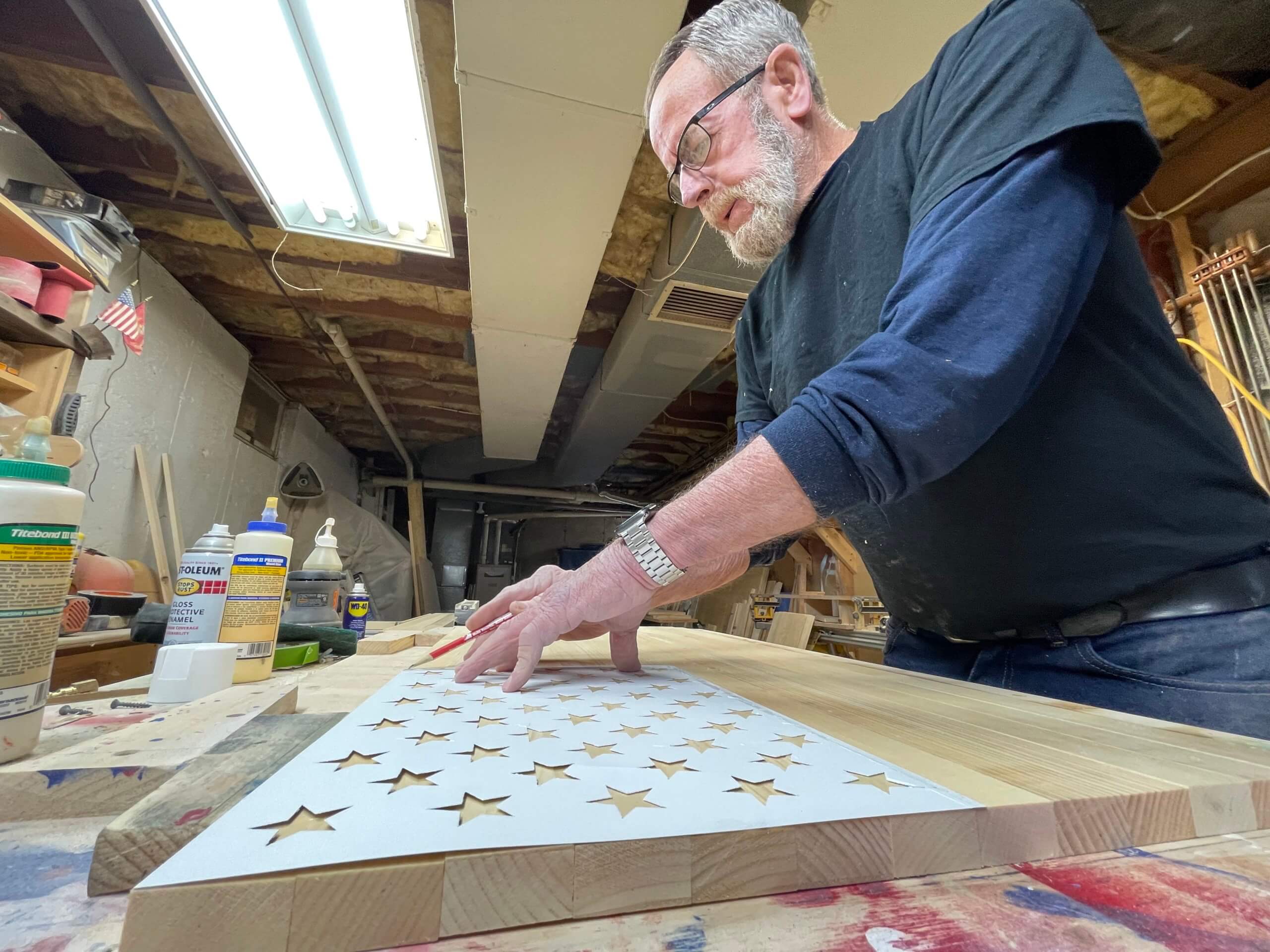 Master Craftsman: Ray Card Makes American Flag Signs