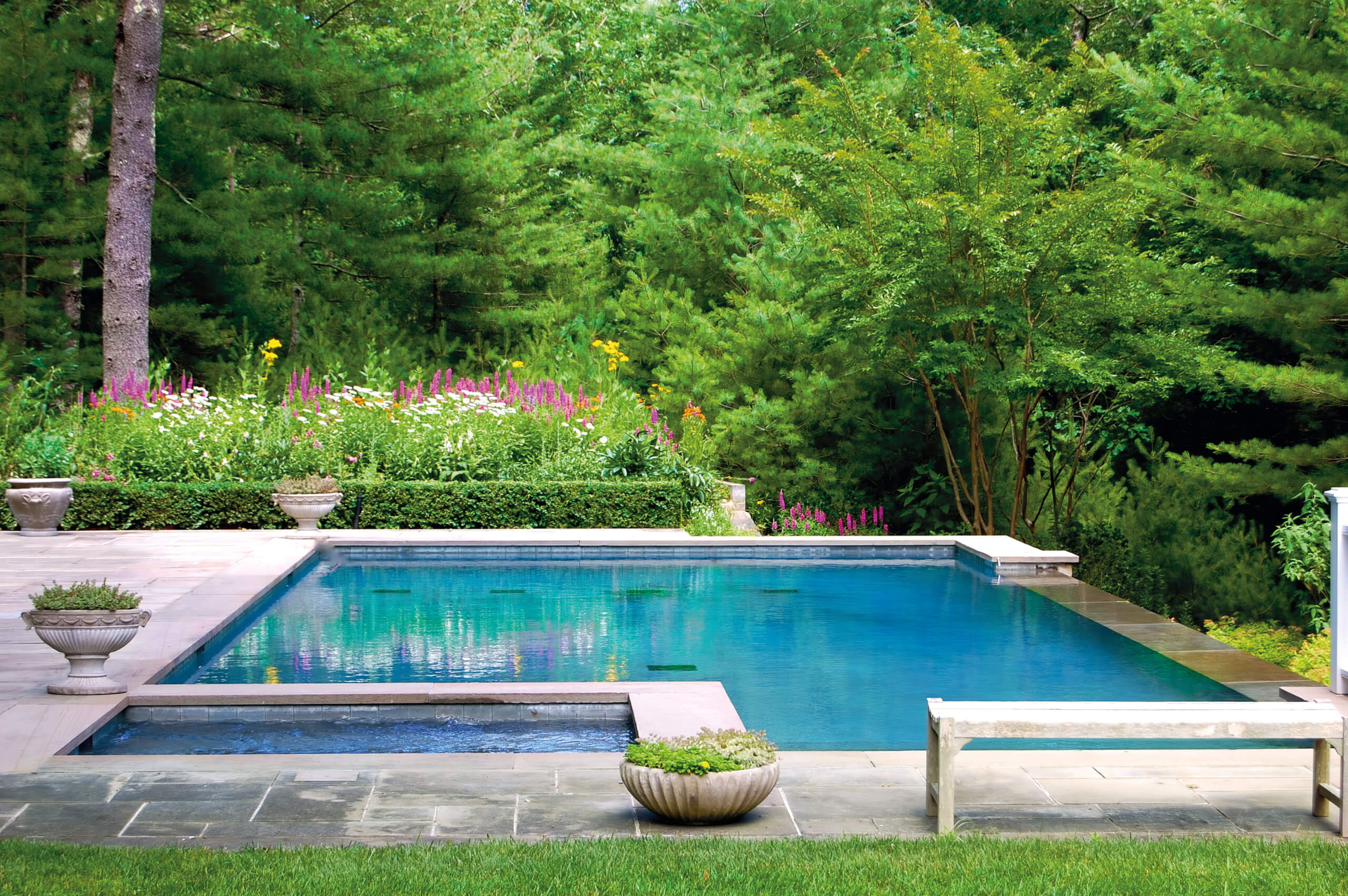 Rectangle Pool Landscaping