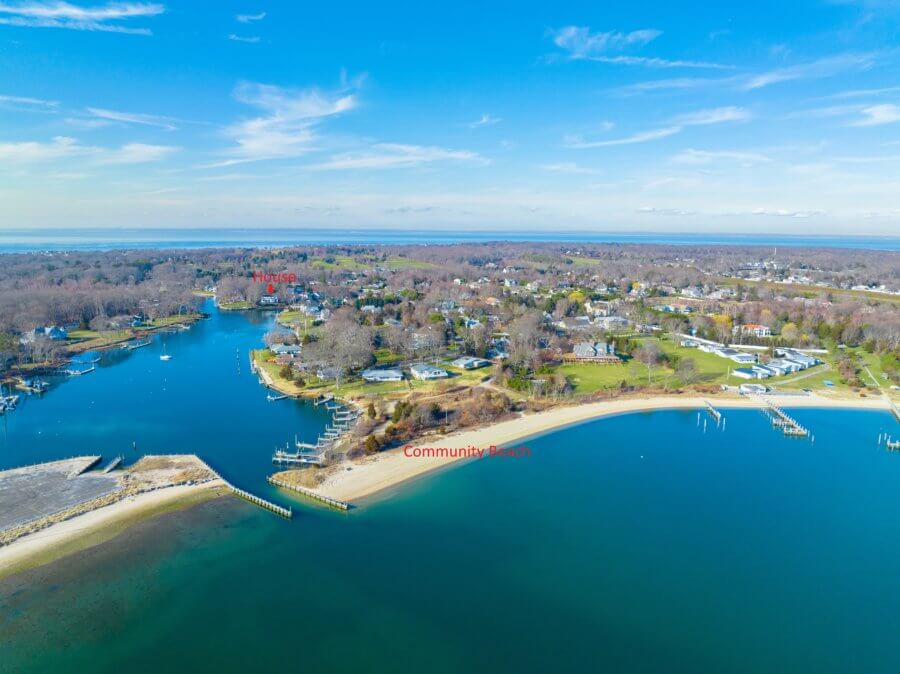 Greenport Home on Gull Pond Offers Rare Deepwater Dock
