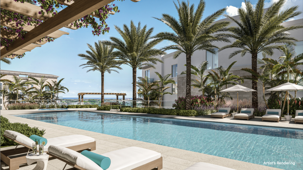 Crane Flies in Pool for Boca Raton’s ALINA Residences
